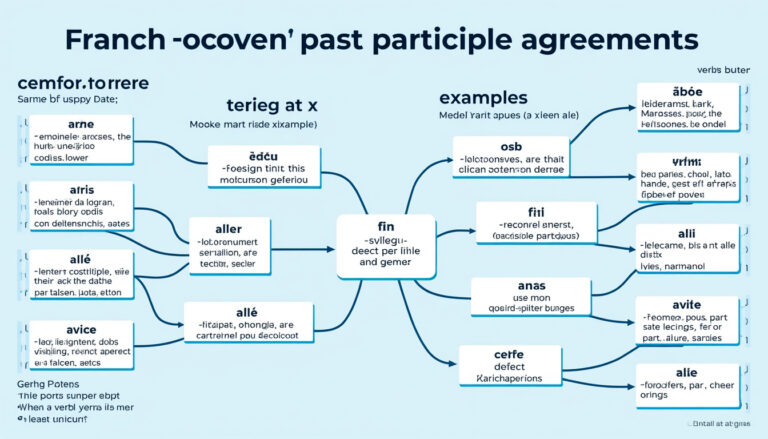Apprendre avec une carte mentale : accord du participe passé pour les ...